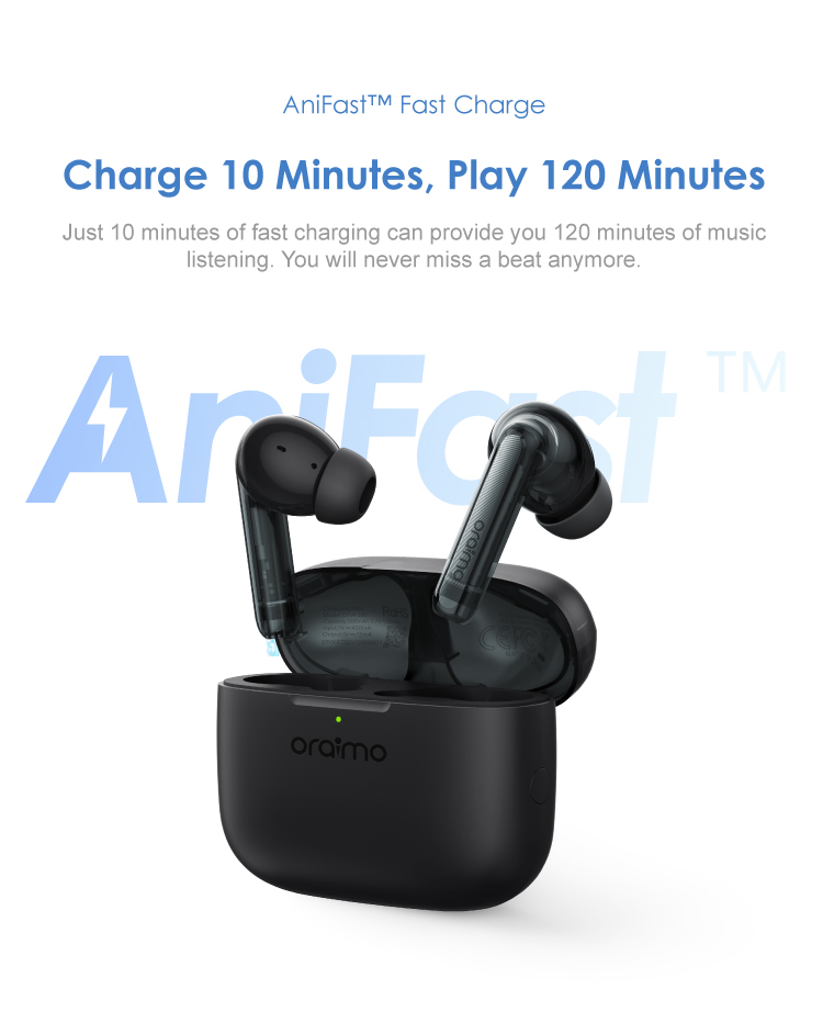 Curtfire Zambia. oraimo FreePods Lite ENC True Wireless Earbuds